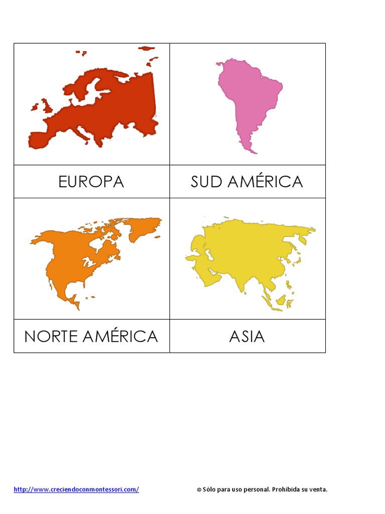 Continentes Montessori | PDF