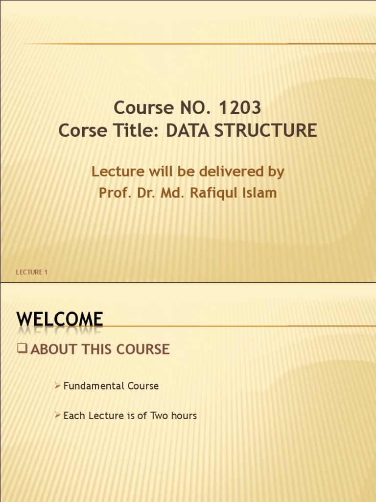 Chapter 1 Intro Data Structure by Rafiqul Islam | PDF | Computational ...