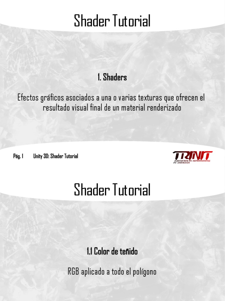 10 - Presentacion Shaders Tutorial | PDF | Unidad (motor de juego ...