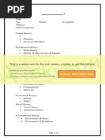 Physiotherapy Subjective Assessment Form | PDF | Physical Therapy ...