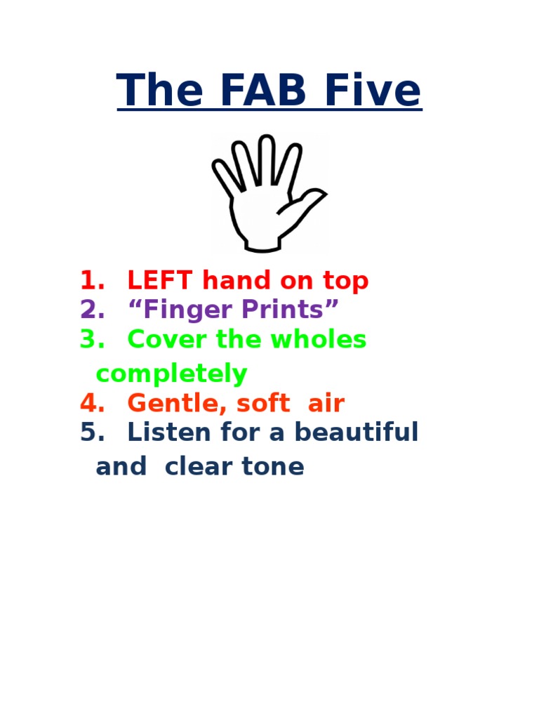 Tips for Playing with the FAB Five | PDF | Language Arts & Discipline