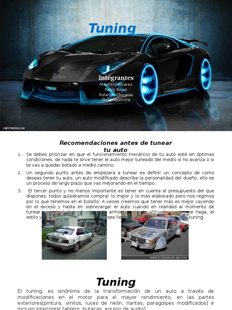 Tuning | PDF | Industria automotriz | Automóviles