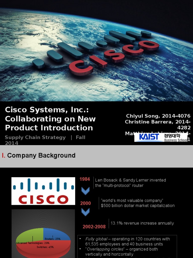 Cisco Systems, Inc.: Collaborating on New Product Introduction Supply ...