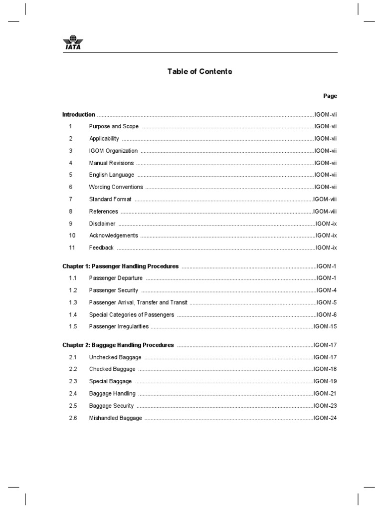 IGOM Manual Overview and Procedures | PDF | Finance & Money Management