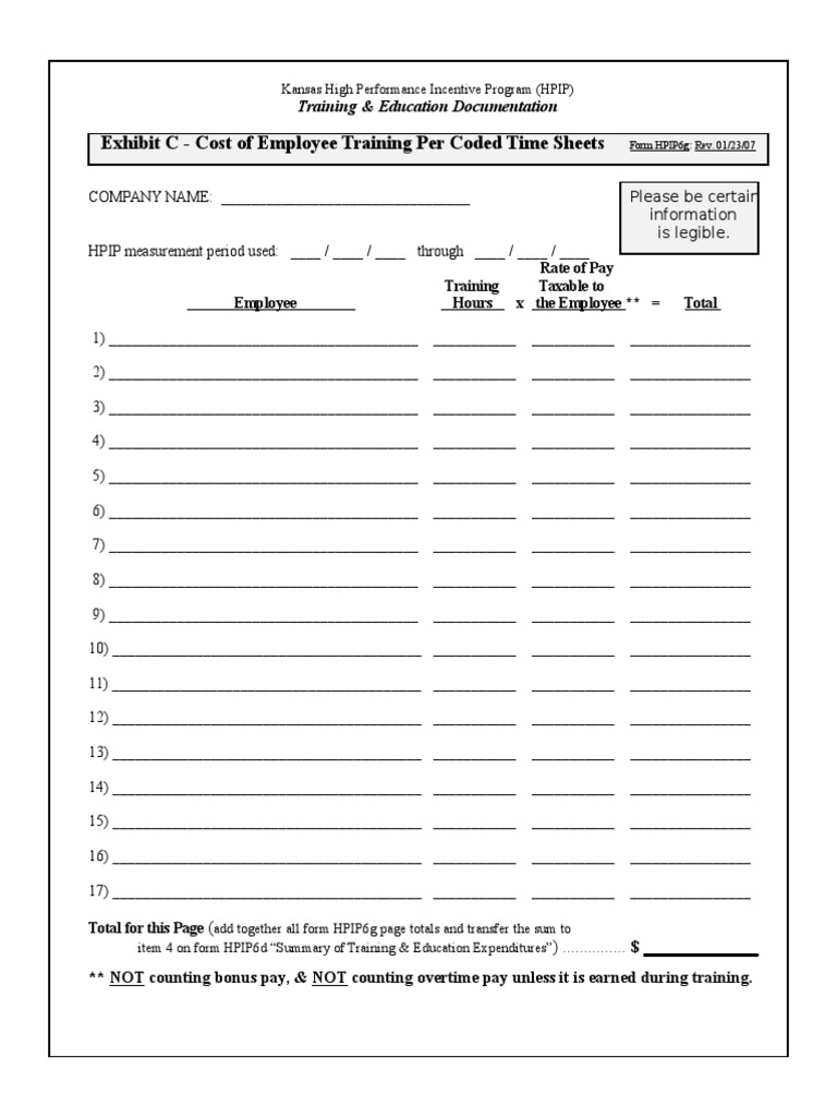 Cost Employee Training | PDF