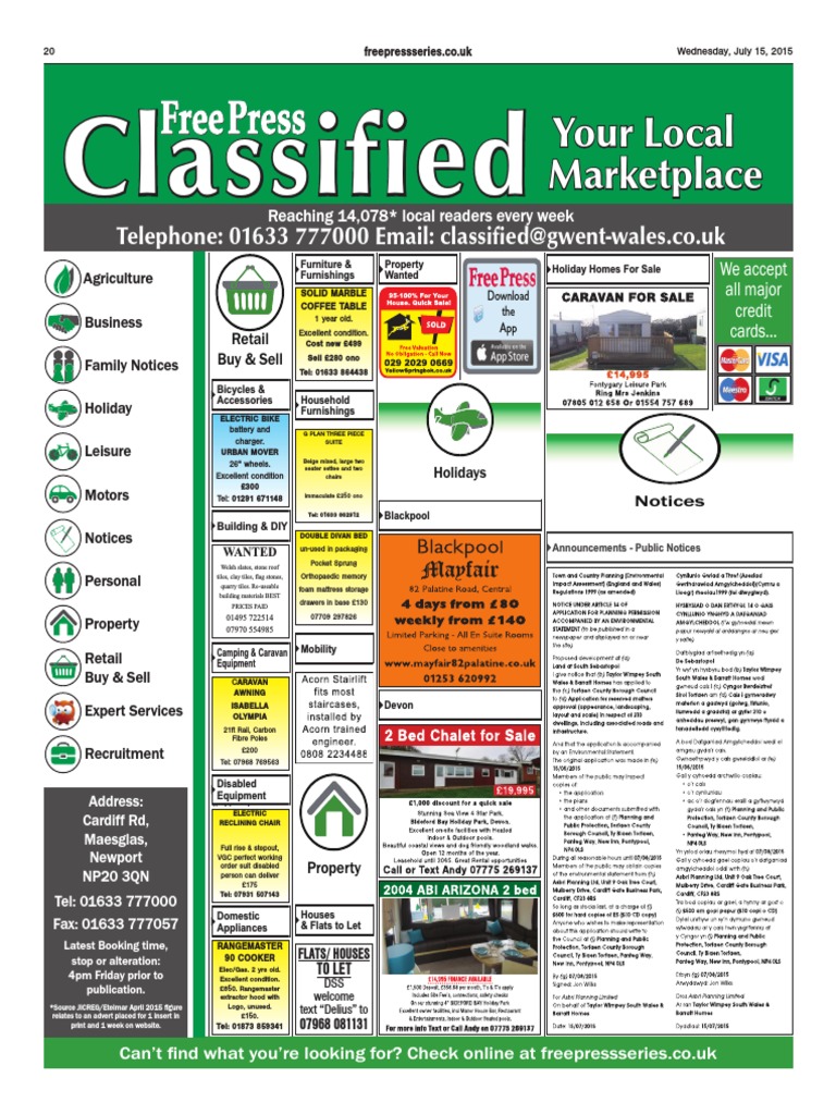 Classified: Your Local Marketplace | PDF | Newspapers | Graphic Design