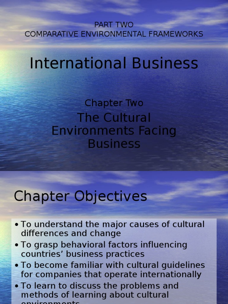 Part Two Comparative Environmental Frameworks | PDF | Value (Ethics ...