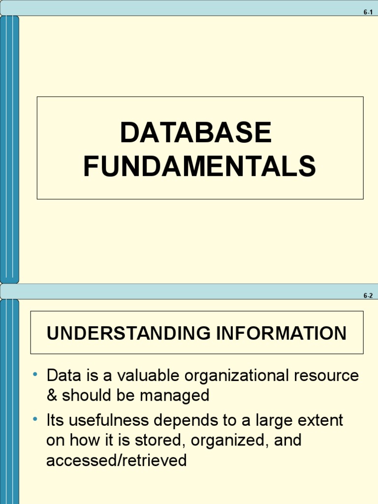 Ch6 Database MGT | PDF | Relational Database | Databases