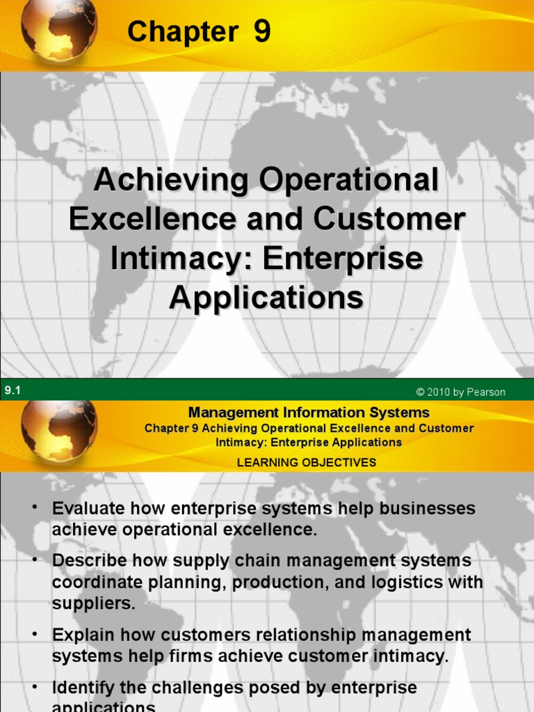 Achieving Operational Excellence and Customer Intimacy: Enterprise ...