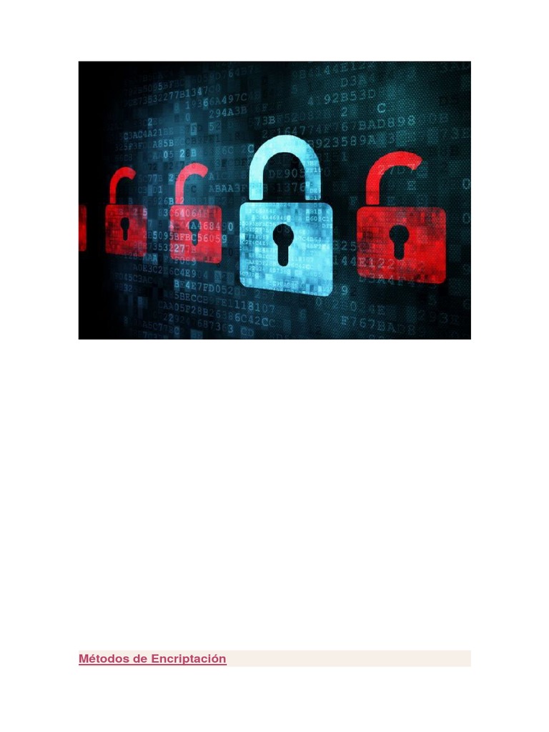Métodos de Encriptación | PDF | Clave (criptografía) | Criptografía