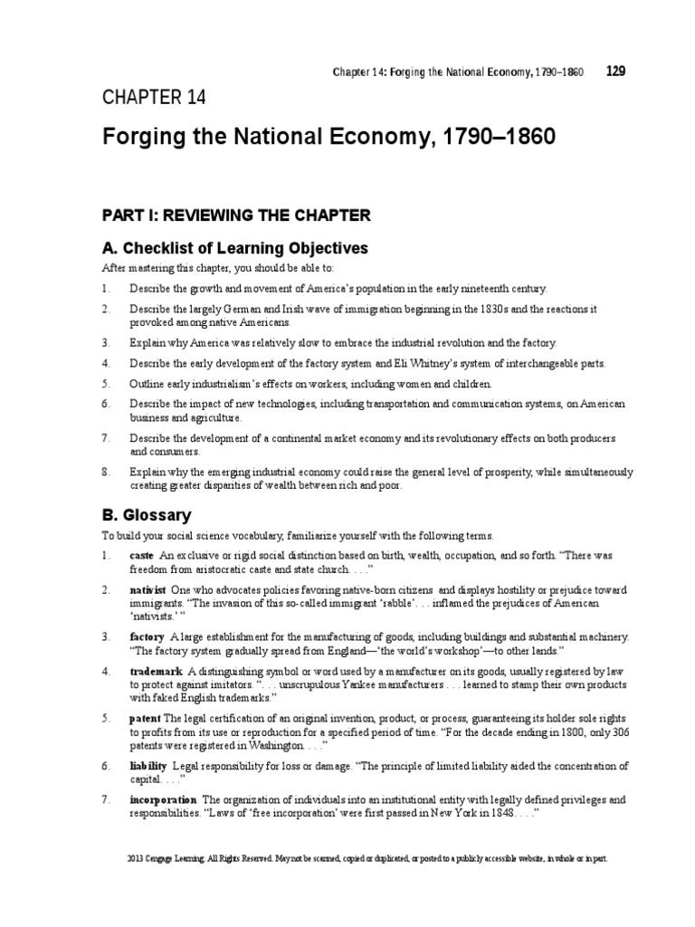 National Economy Growth, 1790-1860 | PDF | The United States | Employment