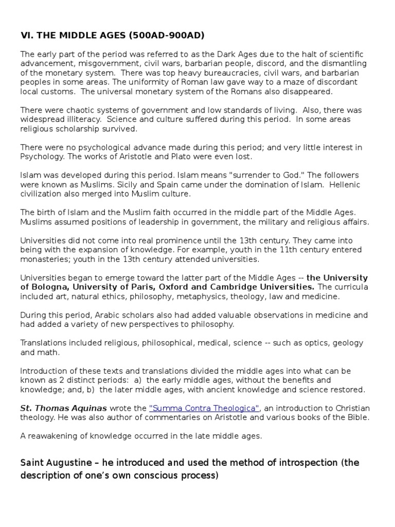 Medieval Period Psychology | PDF | Mind | Augustine Of Hippo