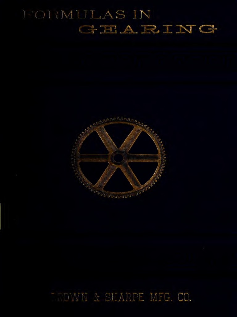 Formulas in Gearing | PDF | Gear | Circle