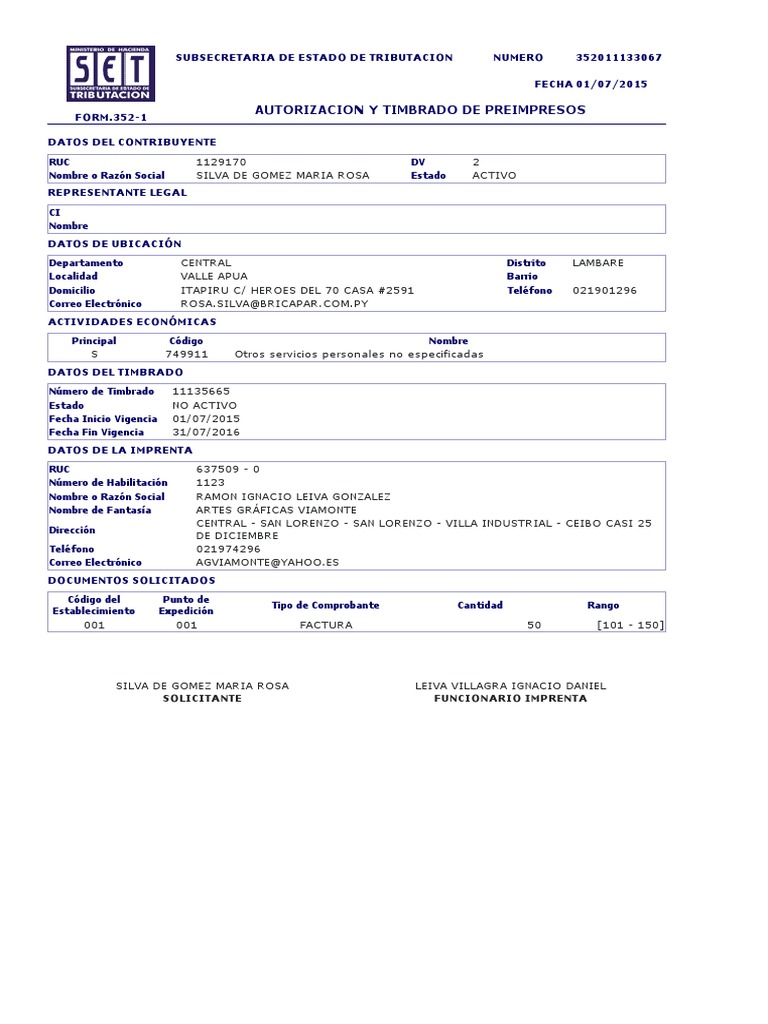 Https Marangatu - Set.gov - Py Eset ConsultarDocumentoCompleto | PDF ...