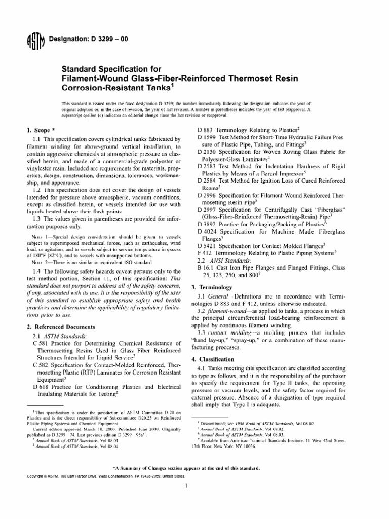 Astm D 3299 | PDF