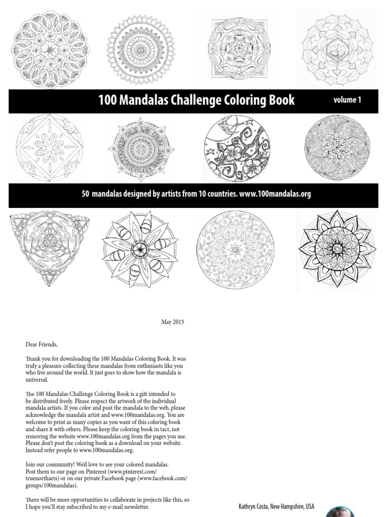 100 Mandalas Coloring Book Guide | PDF | Carl Jung | Buddhist Practices