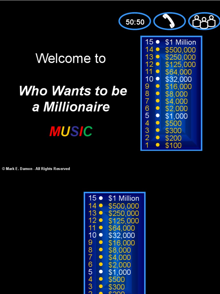 Who Wants To Be A Millionaire Music | PDF | String Instruments ...
