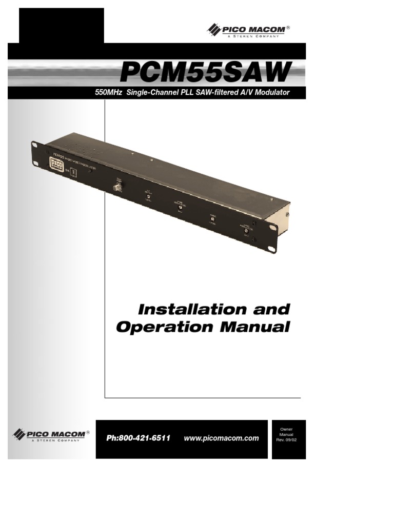 PCM55SAW Installation Manual | PDF | Ac Power Plugs And Sockets ...