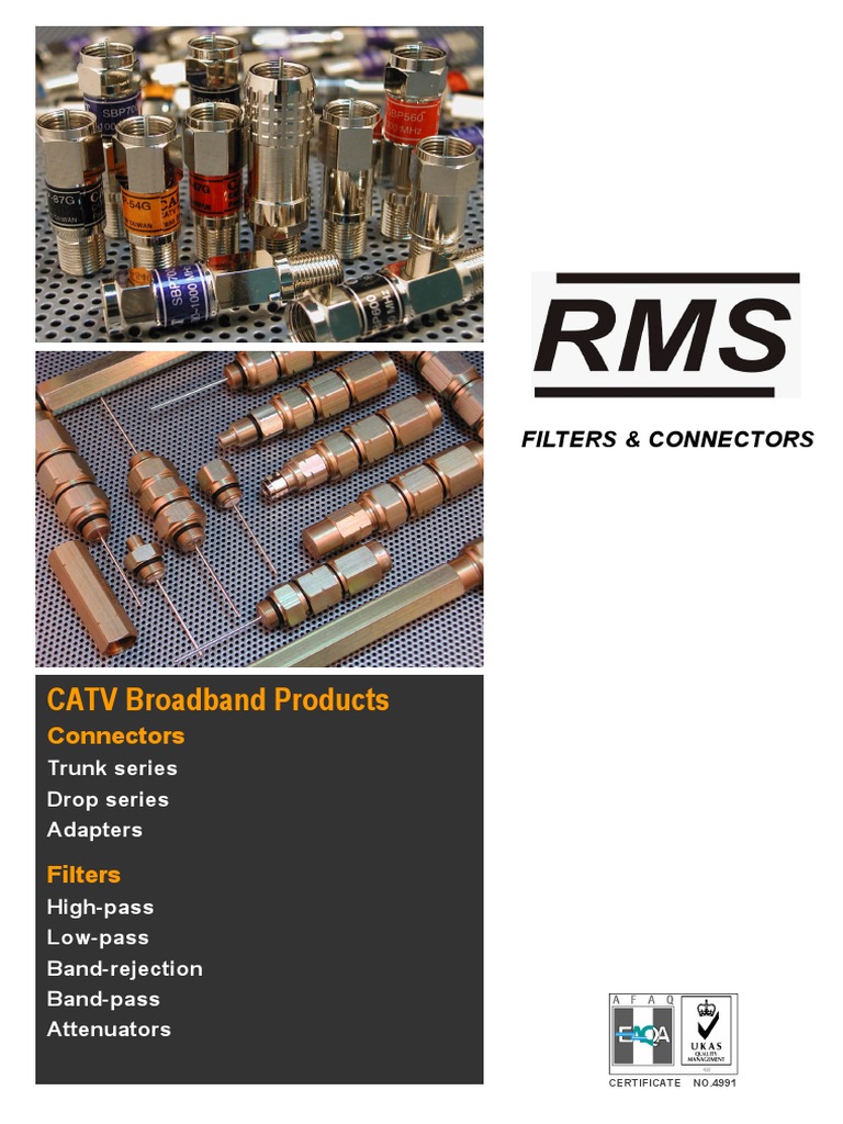 CATV Broadband Products: Connectors | PDF | Bandwidth (Signal ...