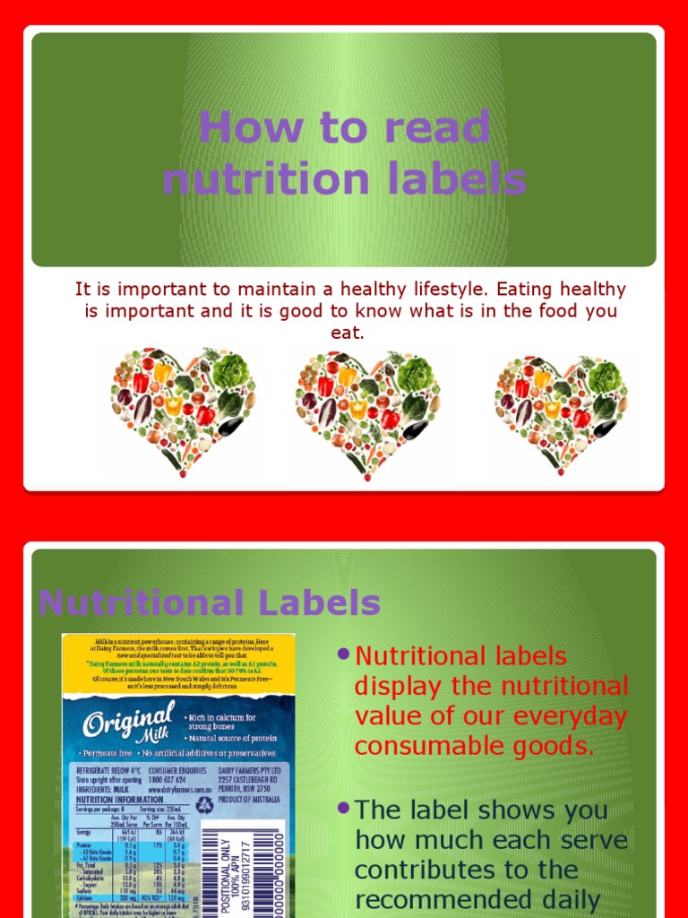Understanding Nutrition Labels Basics | PDF | Wellness