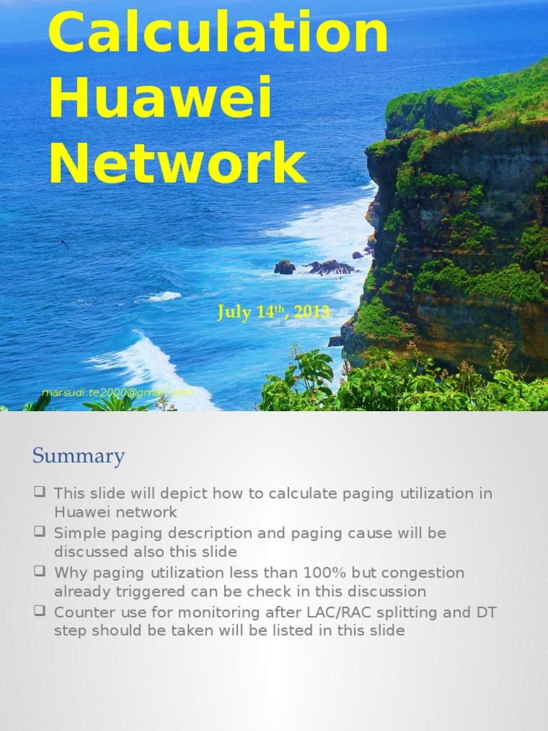 Paging Calculation | PDF | General Packet Radio Service | Computer ...