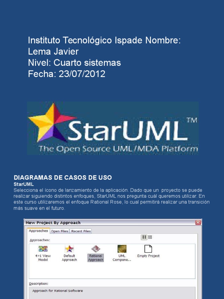 Staruml | PDF | Caso de uso | Lenguaje de modelado unificado