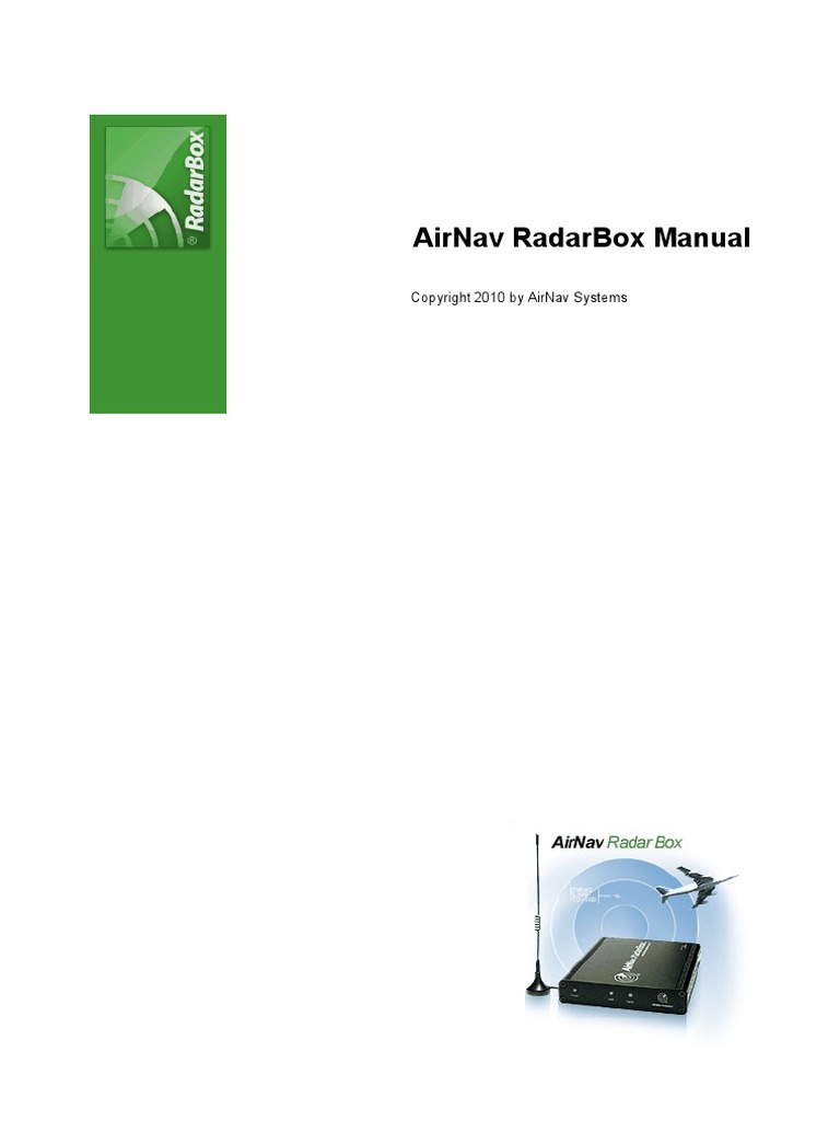 RadarBox 3D Manual | PDF | Air Traffic Control | Installation (Computer ...