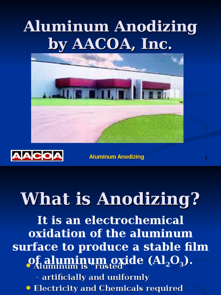 Anodizingpresentation 091024090524 Phpapp01 Pdf Aluminium Corrosion