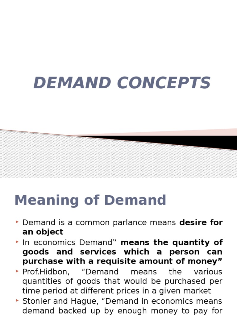 Understanding Key Concepts of Demand | PDF | Demand Curve | Demand