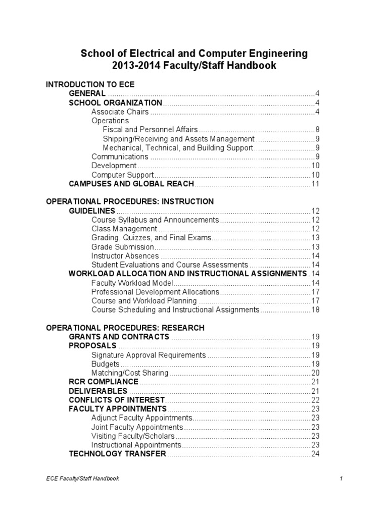 ECE Faculty Handbook | PDF | Graduate School | Postgraduate Education