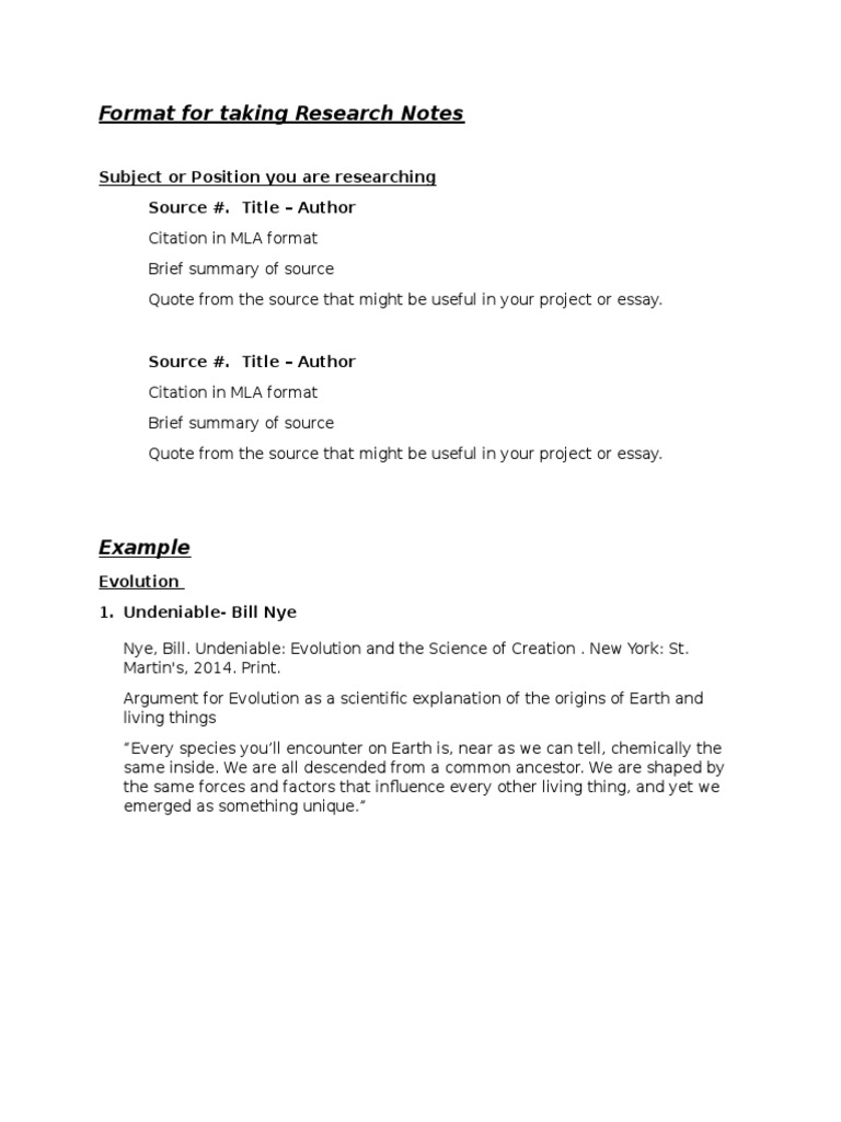 Research Note-Taking Format Guide | PDF | Social Science | Philosophy