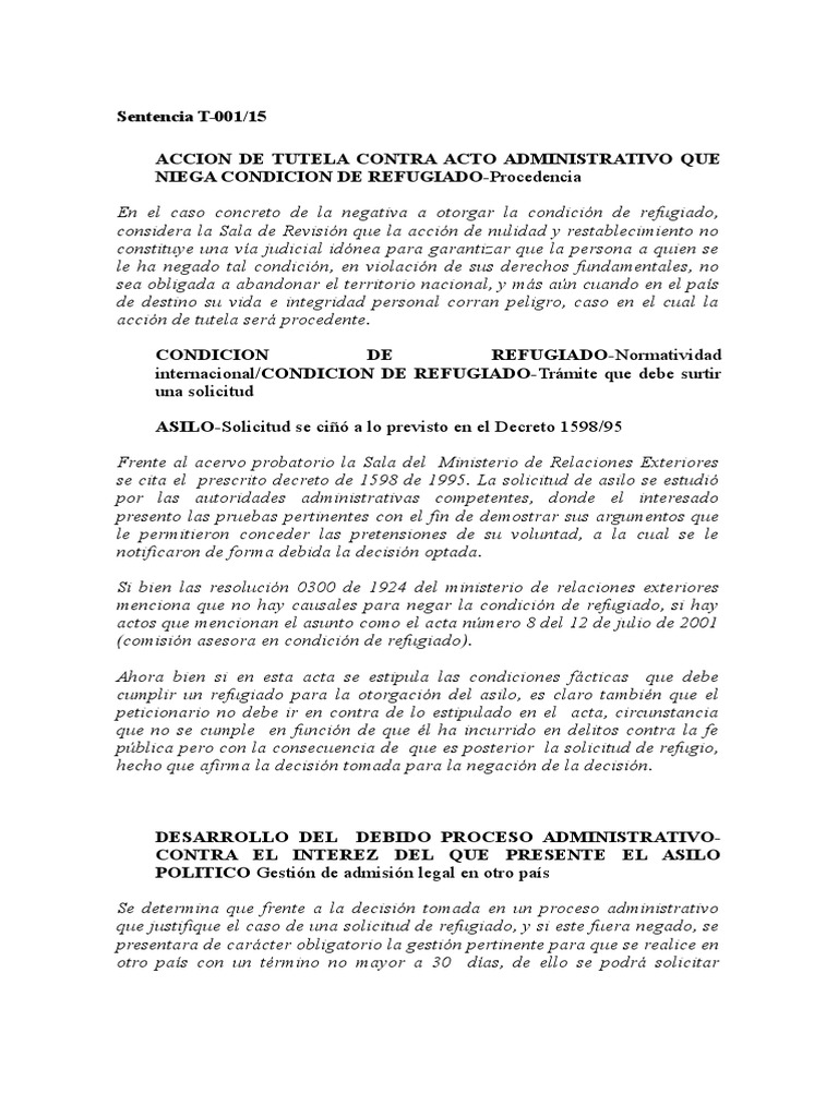 Asilo Politico | PDF | Solicitante de asilo | Derecho Constitucional