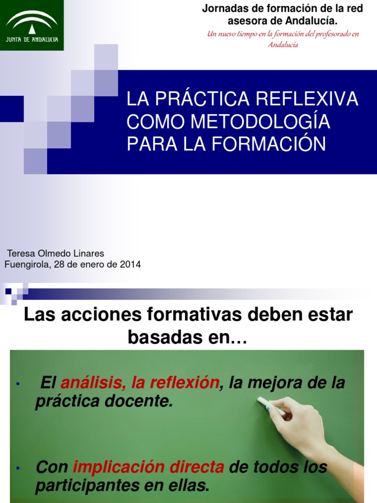 La Práctica Reflexiva Como Metodología para La Formación | PDF ...