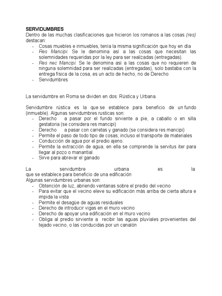 Servidumbre De Paso Propiedad Prescripción