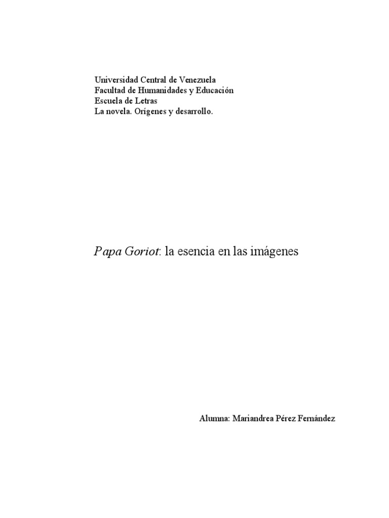 Papa Goriot: Imágenes | PDF | Honoré De Balzac | Lectura (proceso)