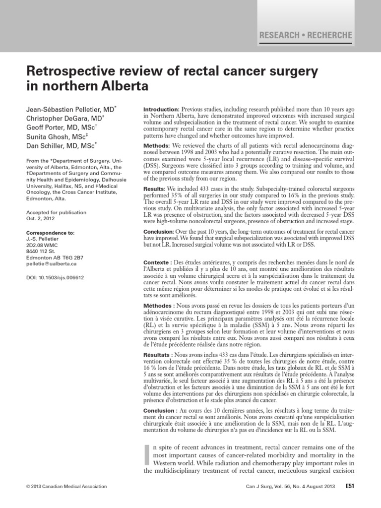 Jurnal CA Rekti | PDF | Colorectal Cancer | Surgery
