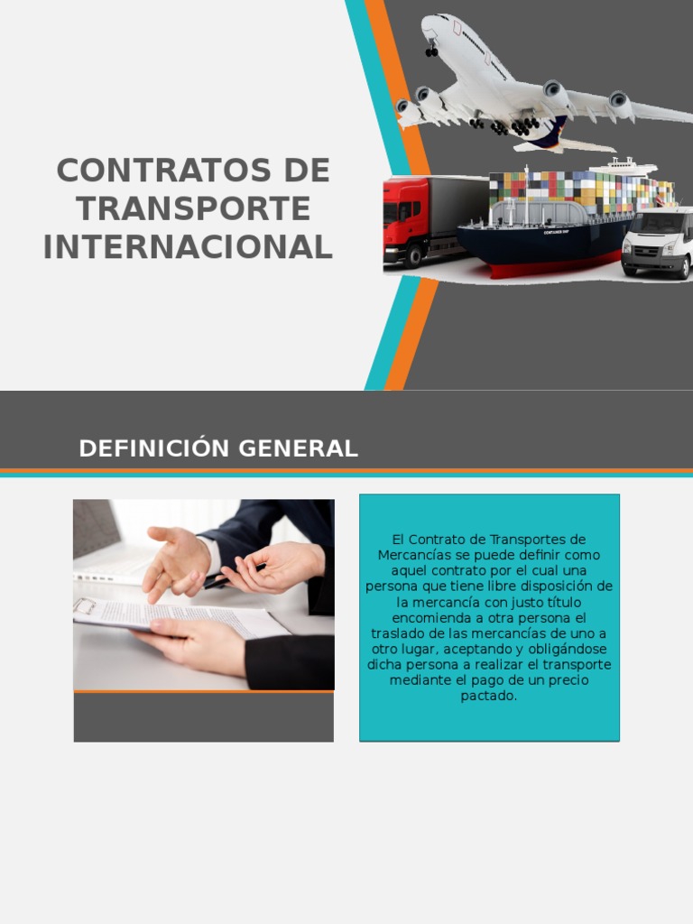 Contratos de Transporte Internacional | Guía de carga | Aeropuerto