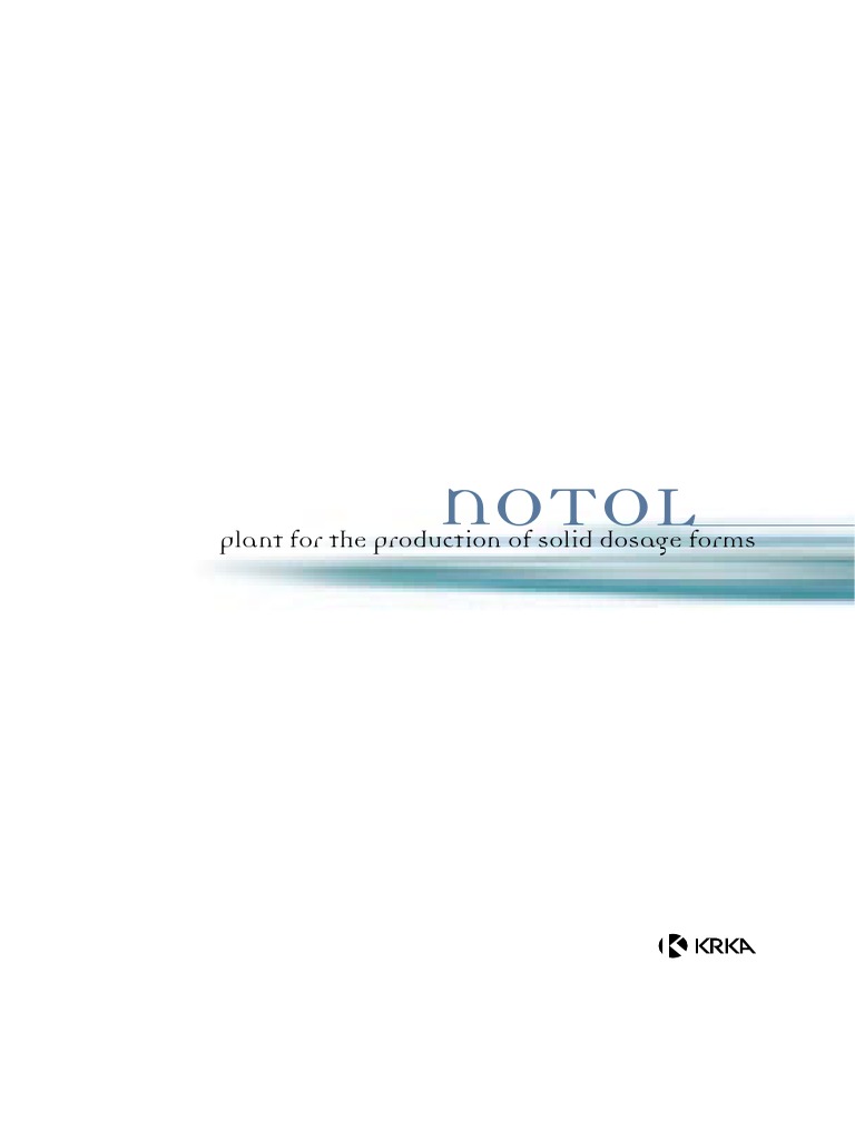 2007 Notol Brosura En-Vertical Tablet Production | PDF | Tablet ...