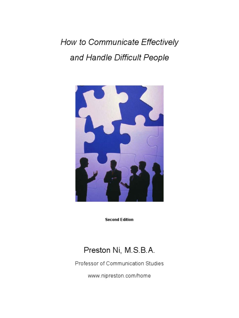 How To Handle Final 2006-Sample | PDF | Anger | Emotions
