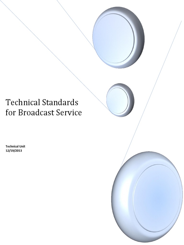 Technical Standards For Broadcast Service | PDF | Frequency Modulation ...