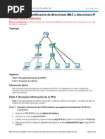 9.1.3 Packet Tracer - Identify MAC and IP Addresses | PDF | Enrutador (Computación) | Dirección IP