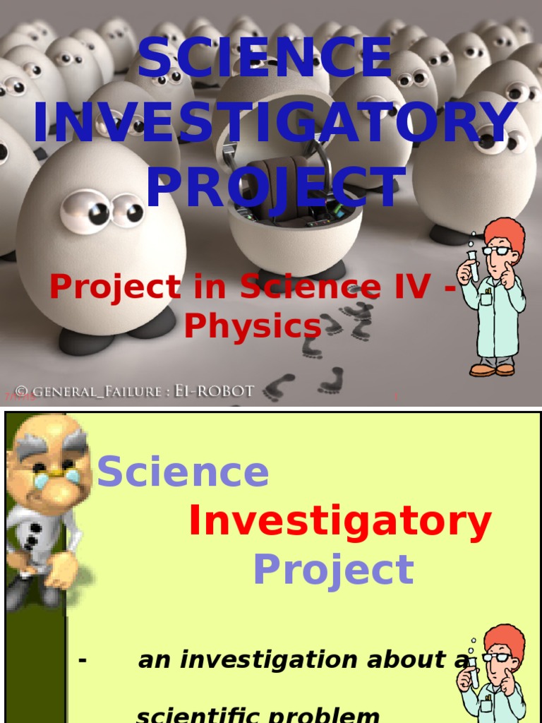 Steps of doing A Science Investigatory Projet | Scientific Method ...