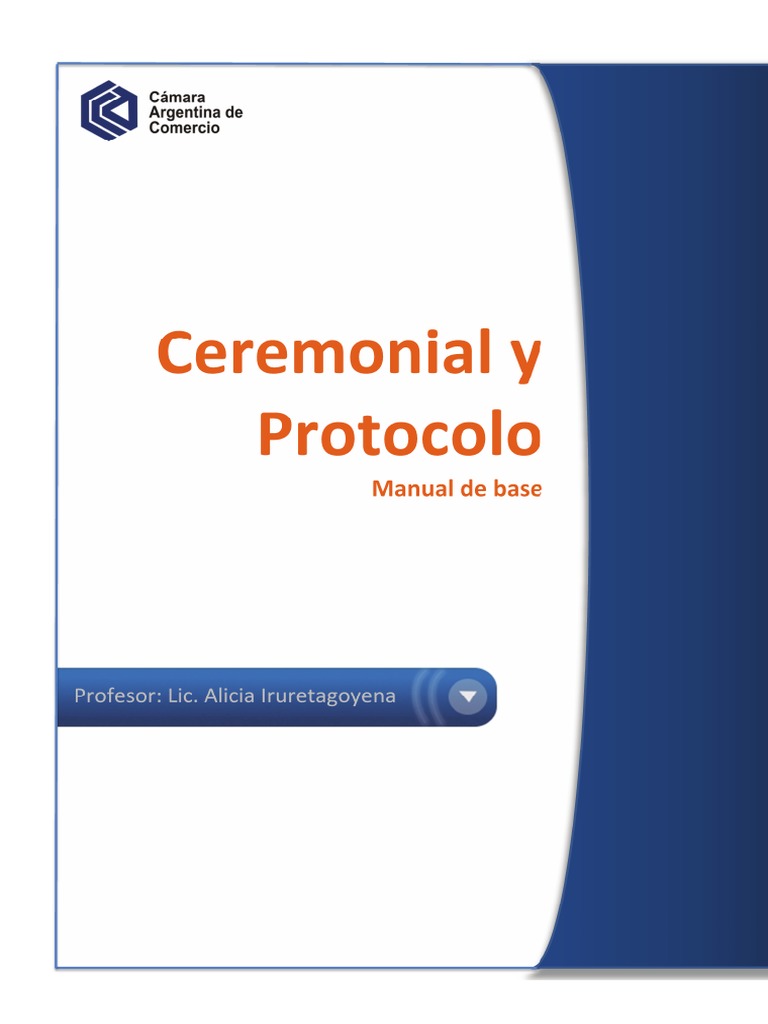 Manual Ceremonial y Protocolo | PDF | Traje (ropa) | Corbata