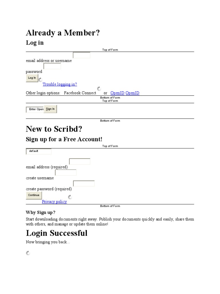 Already A Member? | PDF