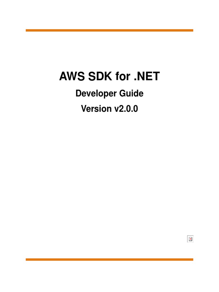 AWS .Net SDK | PDF | Microsoft Visual Studio | Amazon Web Services