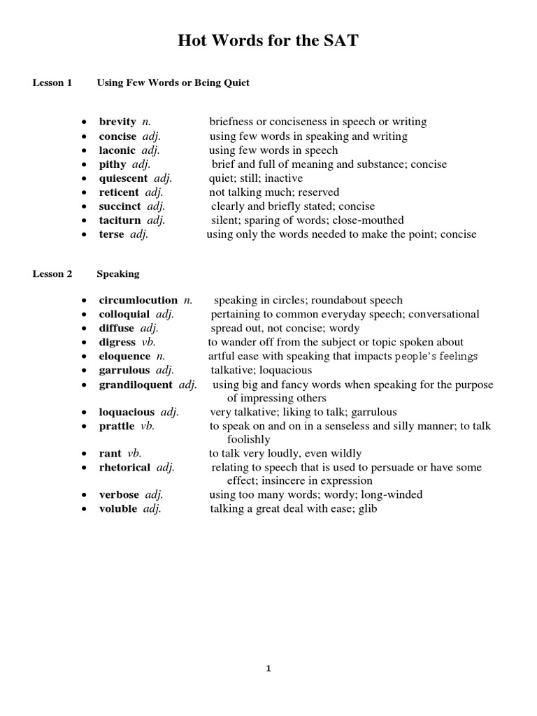 Sat Hot Words | PDF | Science | Philosophical Science