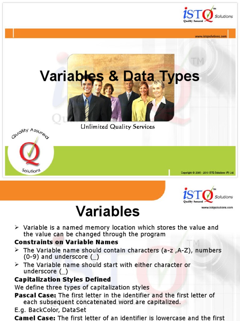 Variables And Data Types Pdf Data Type Variable Computer Science