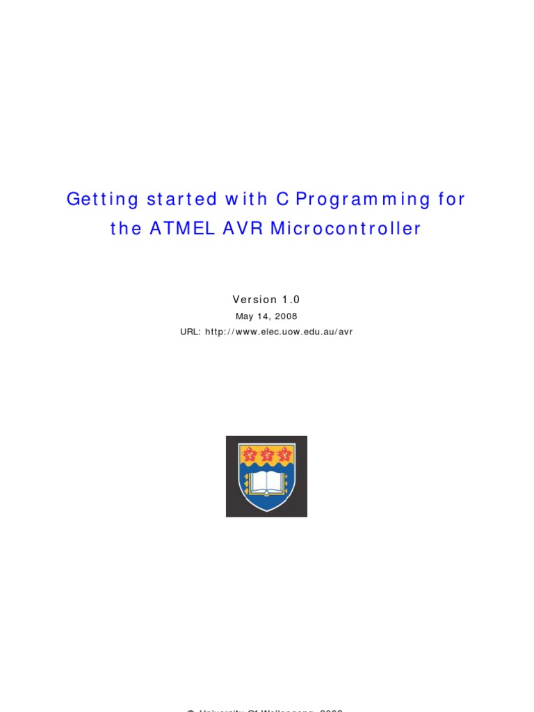 Getting Started C Programming Atmel AVR | PDF Getting Started C Programming Atmel AVR | PDF