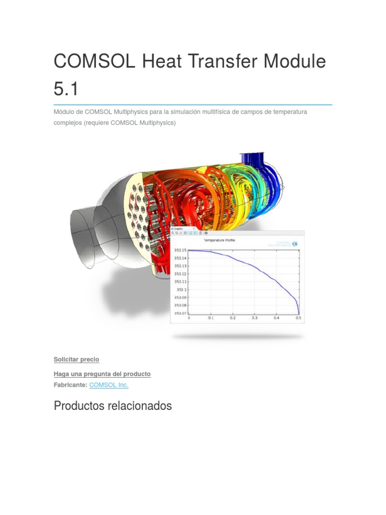 COMSOL Heat Transfer Module 5 | Descargar gratis PDF | Calor ...