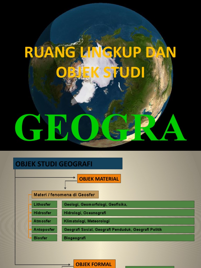 Pokok Pokok Ruang Lingkup Studi Geografi - Perumperindo.co.id